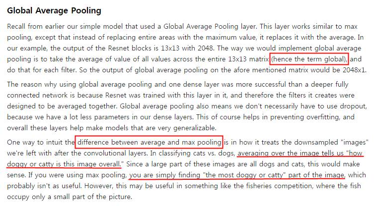 Global Average Pooling Recall from earlier our simple model that used a ...